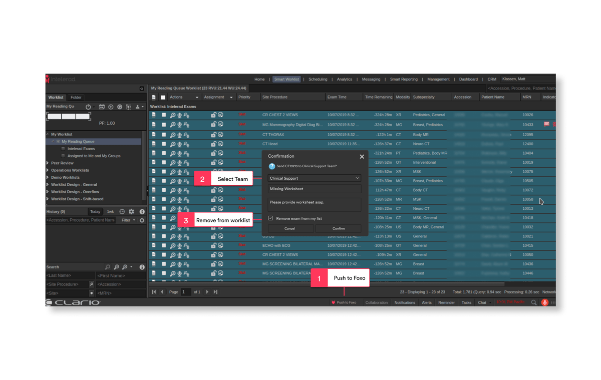 Foxo & Intelerad Clariol - Integrated tools for Radiology
